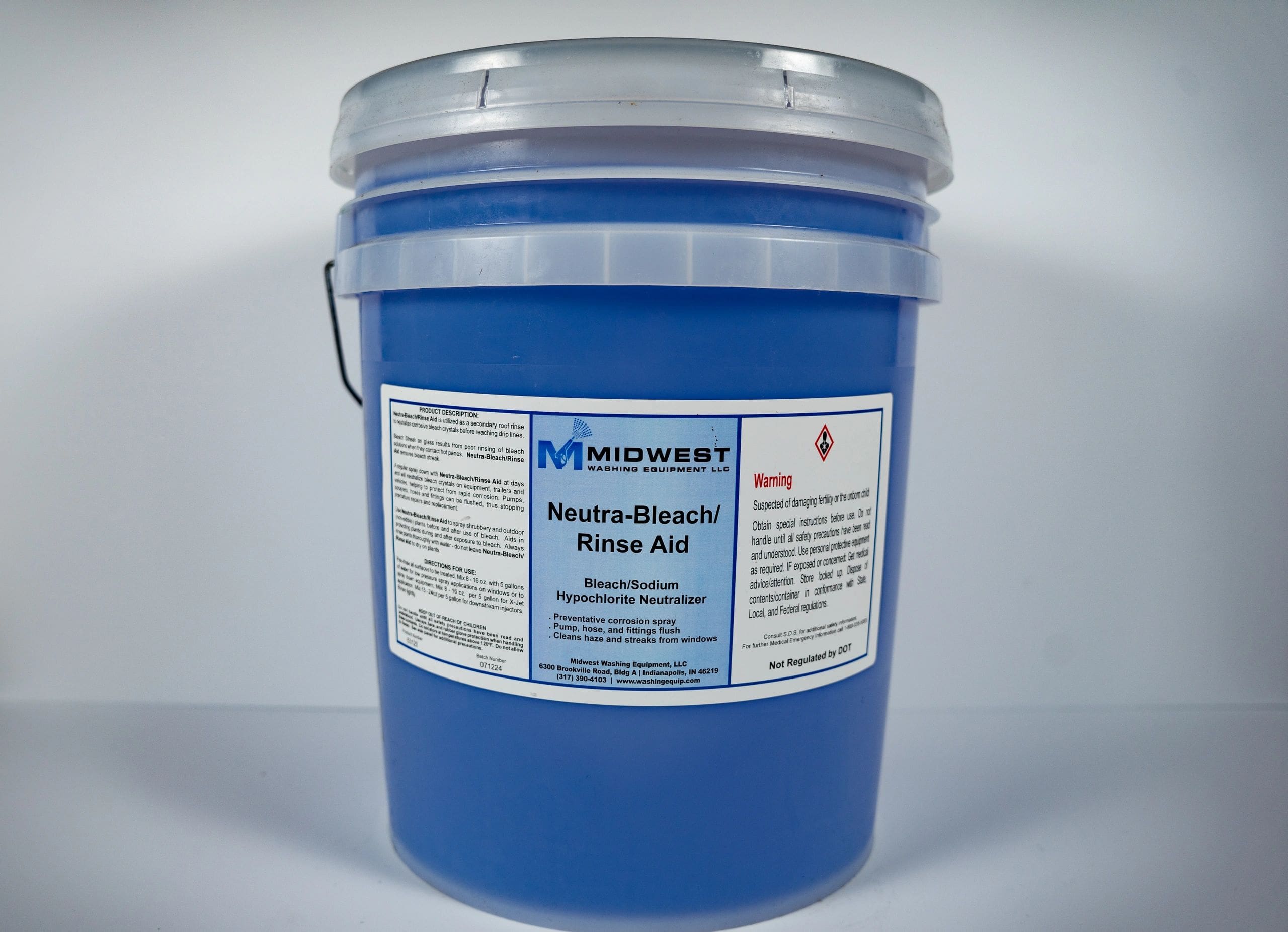 Neutra-Bleach/Rinse Aid-Bleach SH Neutralizer 5 Gallon Pail - Midwest ...